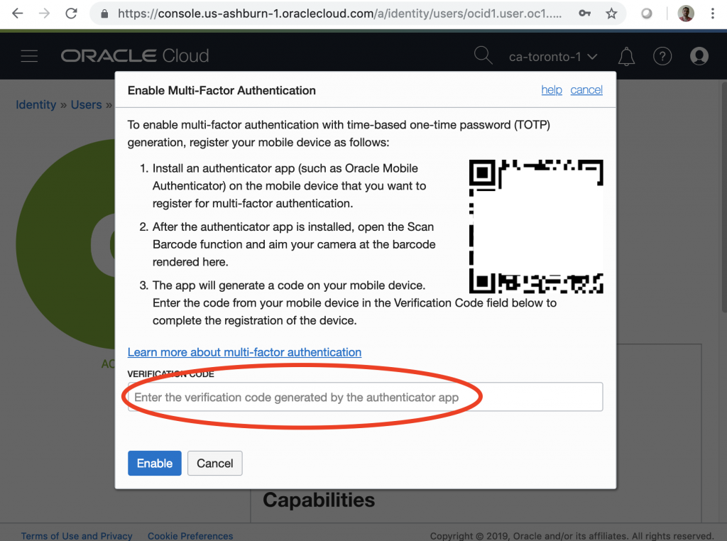 Oracle Cloud Infrastructure multi-factor authentication – Running in ...