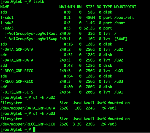 Linux LVM for Oracle Database on OCI – Running in the clouds