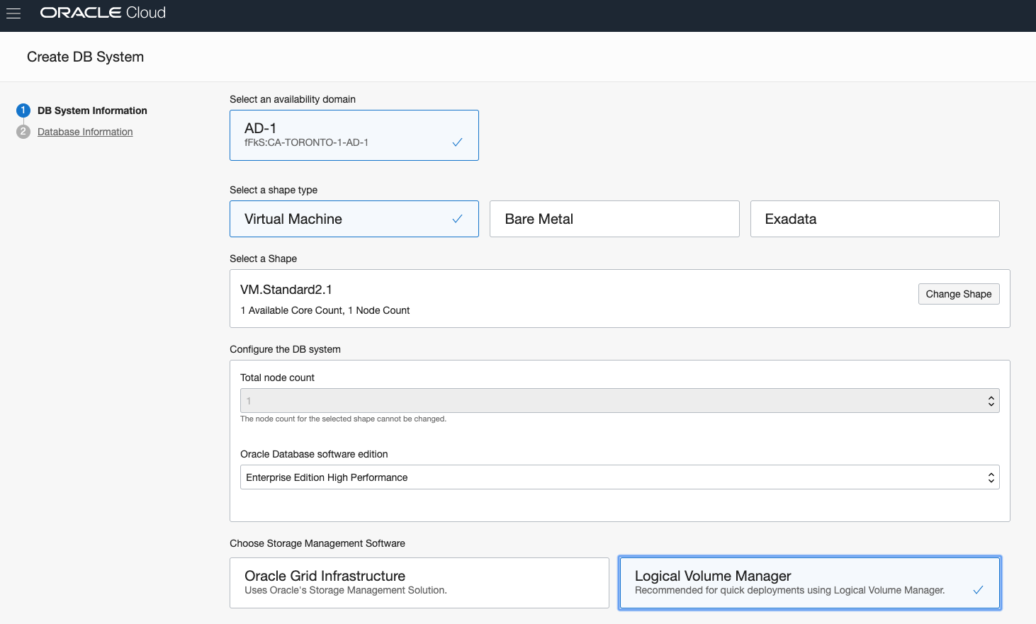 Linux LVM for Oracle Database on OCI – Running in the clouds